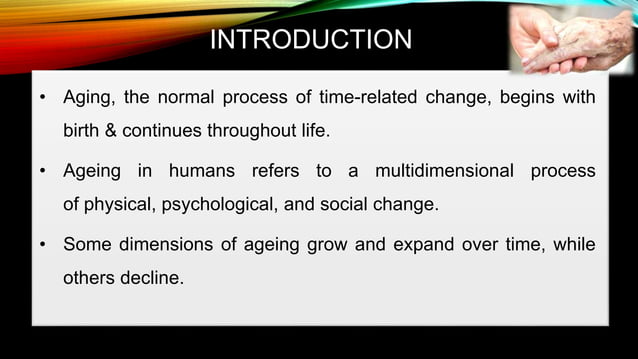Physiological adaptation with aging | PPTX