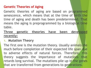 Physiology of aging presentation ppt form | PPTX