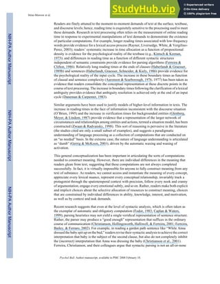 Aging And Self-Regulated Language Processing | PDF