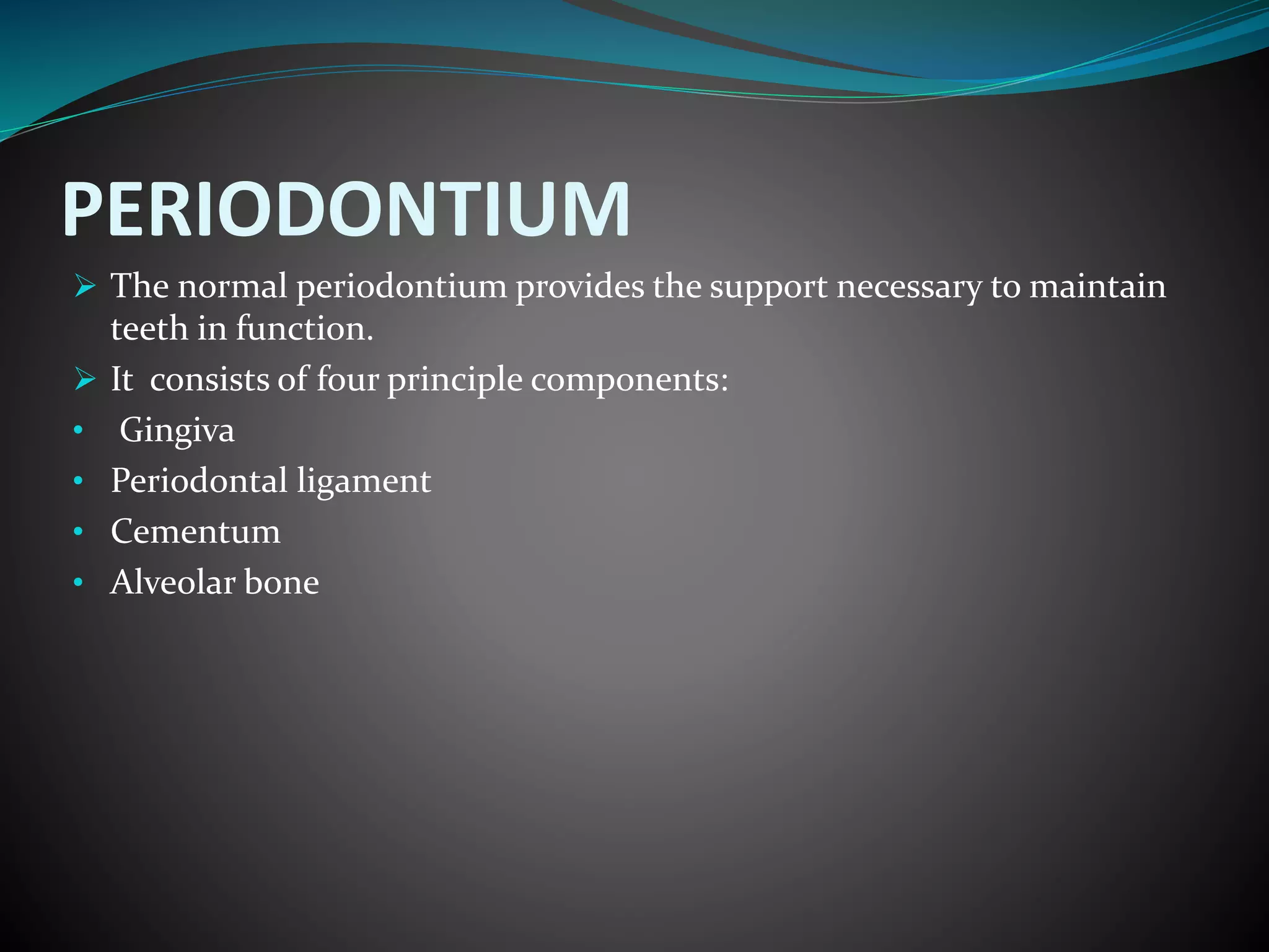 Aging and the periodontium | PPTX