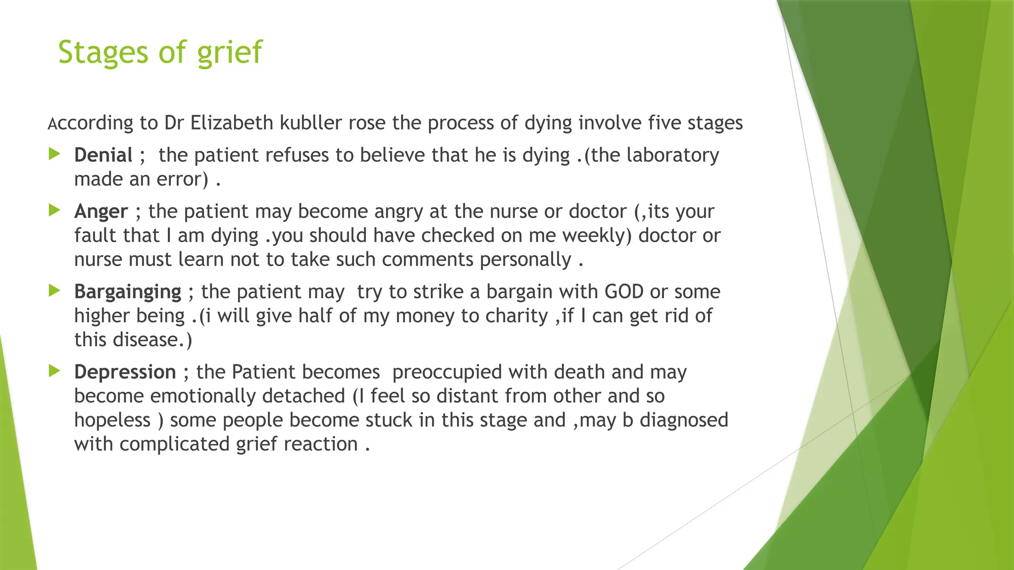 Aging death and bereavement for nursing students | PPT