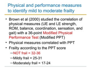 Aging & frailty | PPT