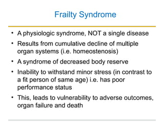 Frailty Syndrome