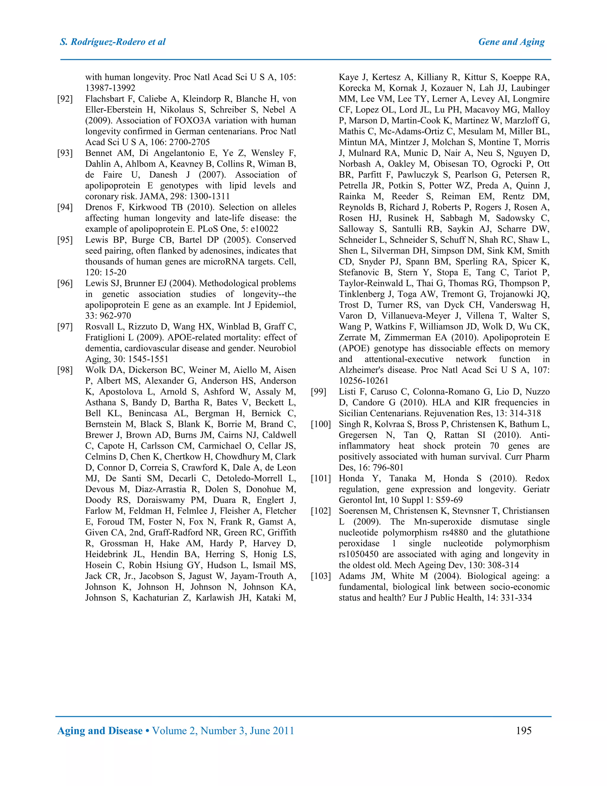 Aging genetics and aging | PDF