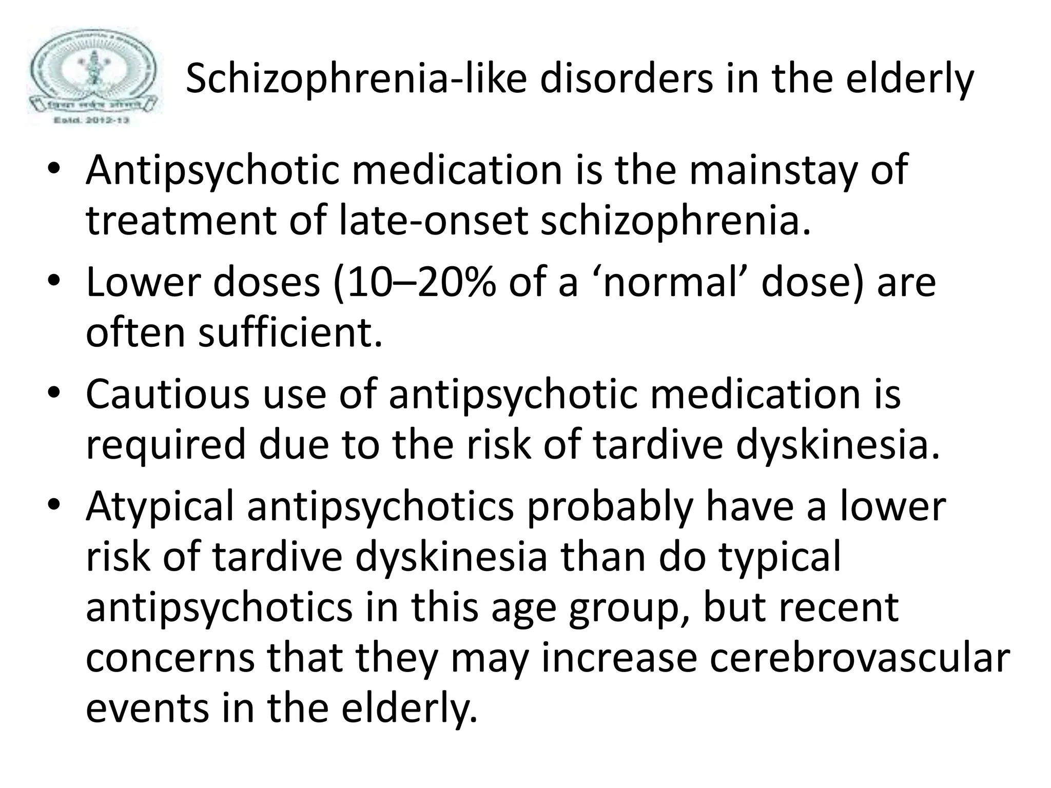 Aging & Geriatric Psychiatry ppt presentation | PPTX