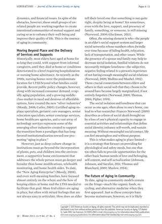 Aging in community the communitarian alternative to aging in place ...