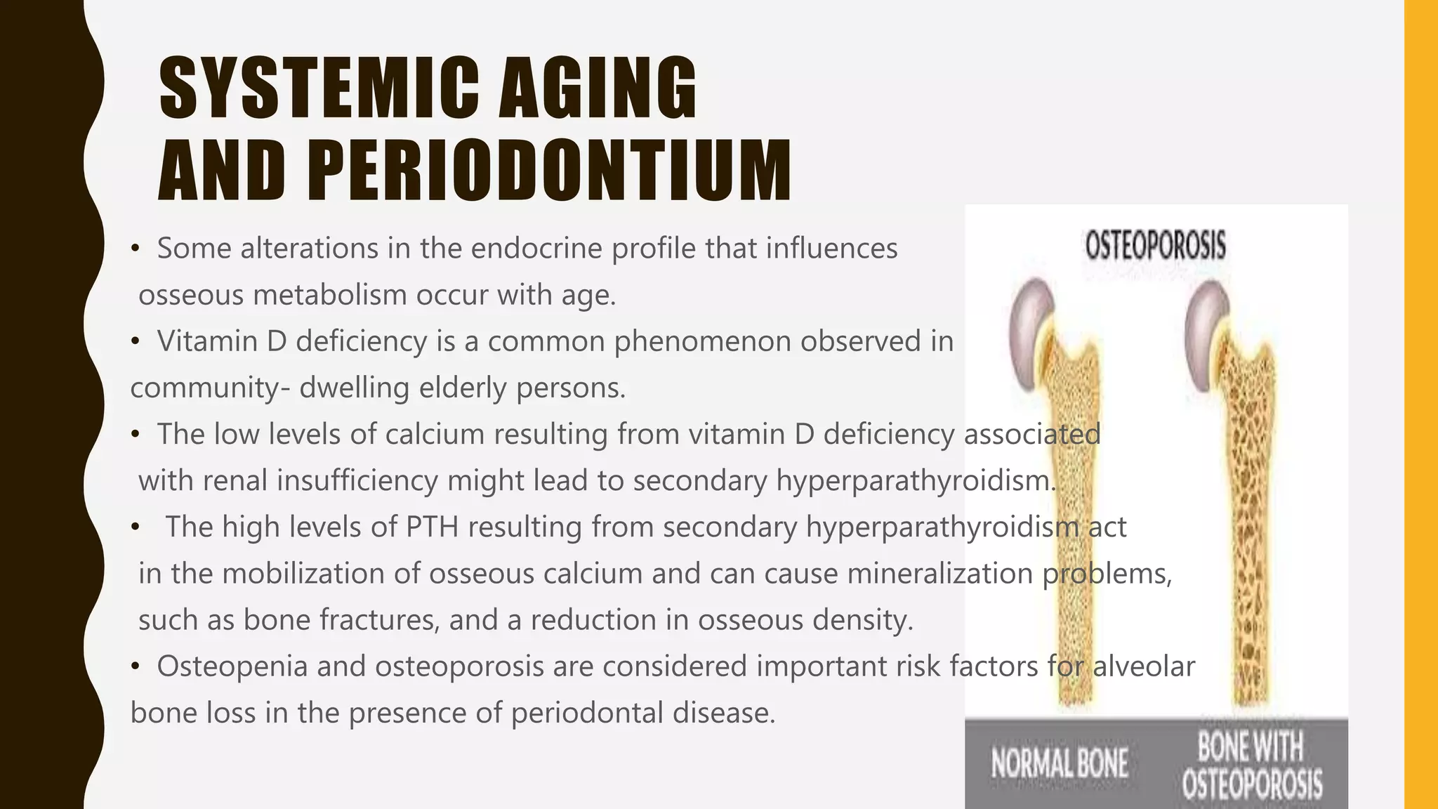 Aging in periodontium | PPTX