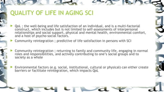 Aging in Spinal Cord Injury and its complications.ppt