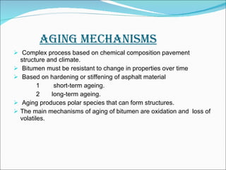 Aging of bitumen | PPT