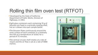 Aging of bitumen | PPTX