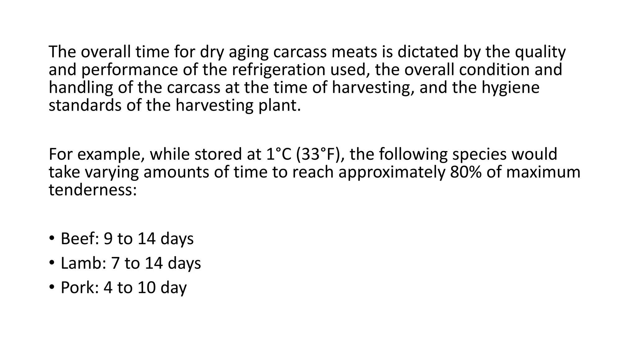 Aging of meat | PPTX