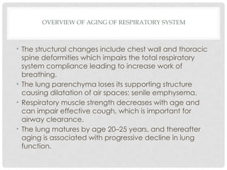 AGING OF RESPIRATORY SYSTEM.pptx respiratory medicine | PPTX