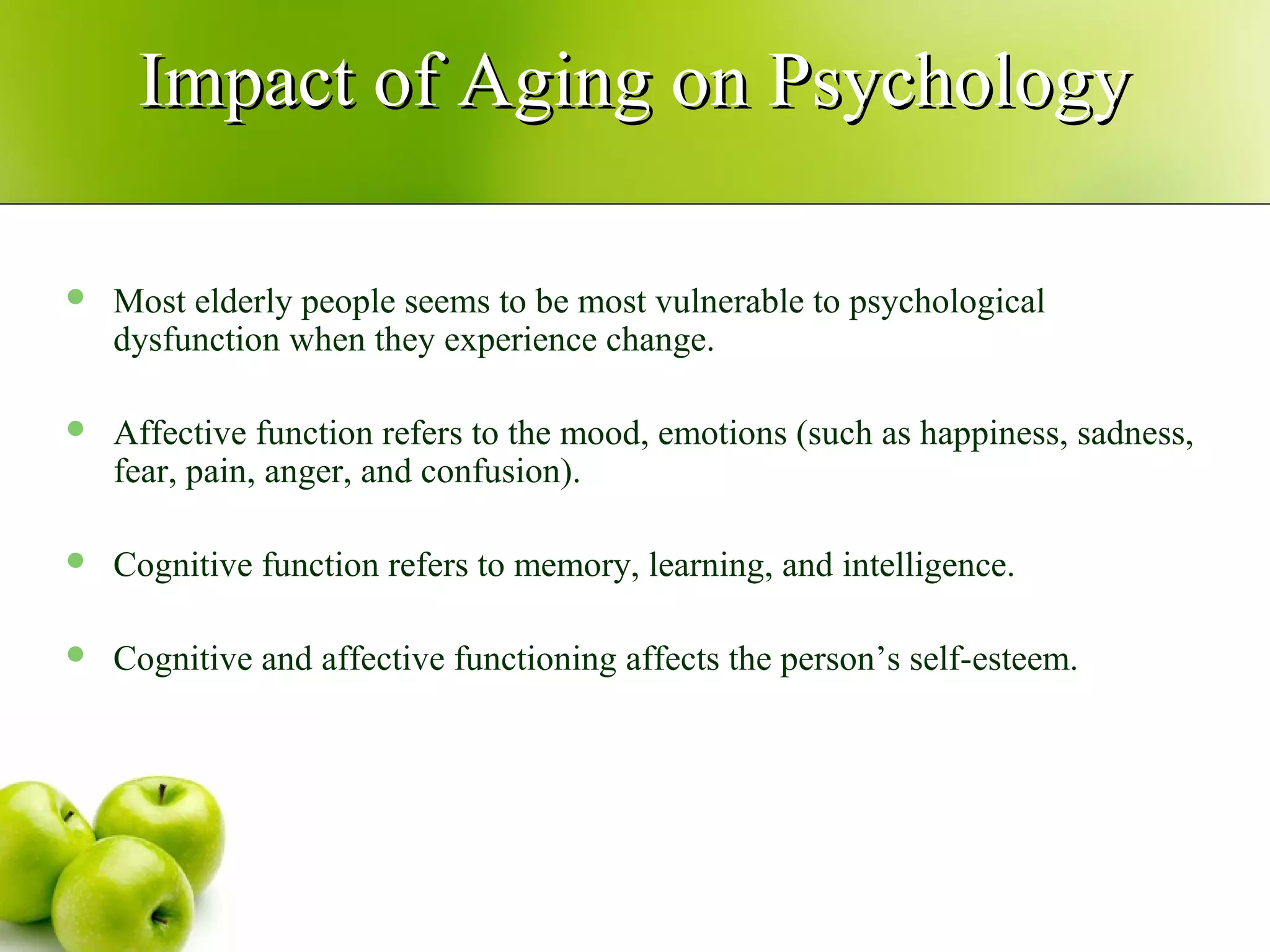 Impact of ageing | PPT