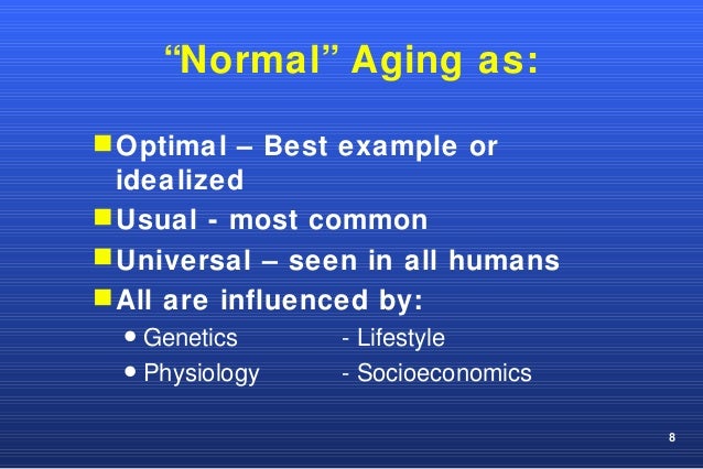 Physiology of Aging - Dr Williams