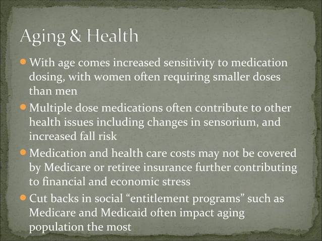 Aging presentation chapter 27 | PPT