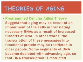 Aging theory | PPTX