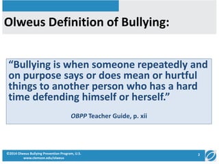 Agi olweus overview | PPTX | Professional School | Postgraduate Education