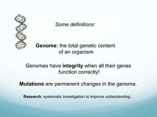 Introducing AGiR: Action for Genomic integrity through Research | PPT