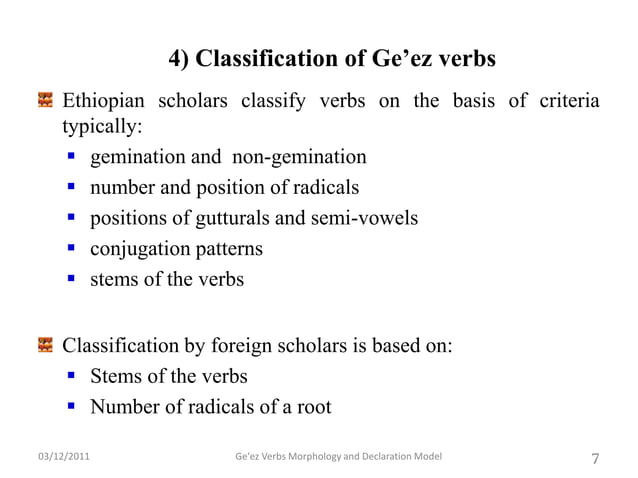 Ge'ez Verbs Morphology and Declaration Model | PDF | Geology | Science