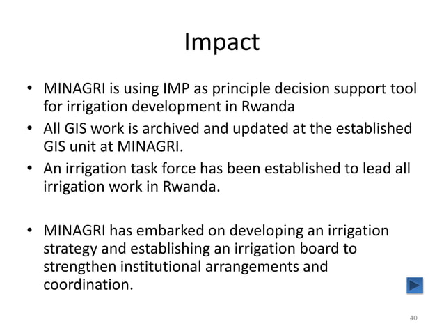 A Gis Based Framework For Assessing And Mapping Potential Irrigation