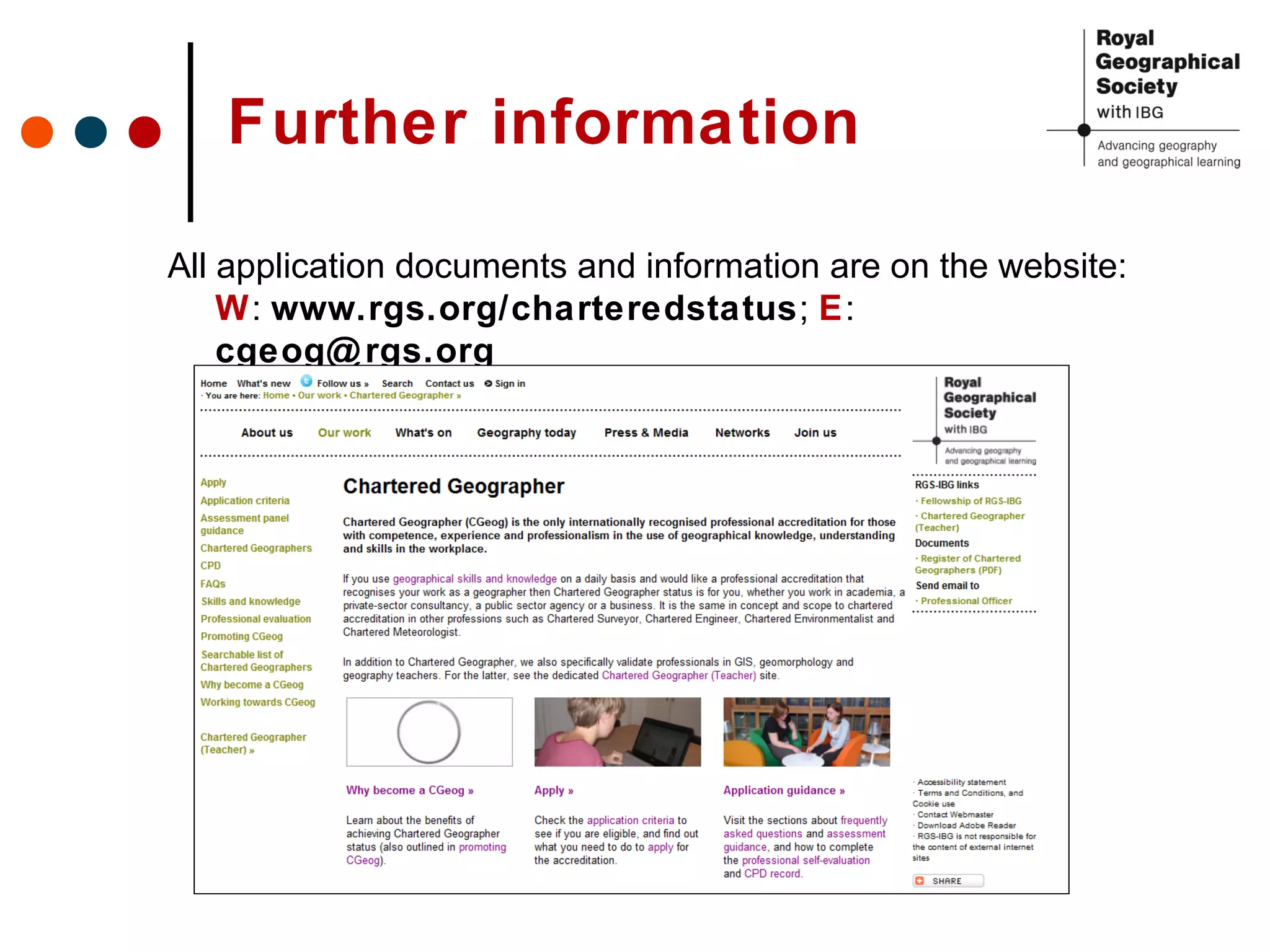 RGS: Geospatial Career development - Mike Cottrill and Lucy Allen | PPT