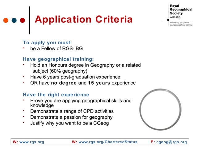 RGS: Geospatial Career development - Mike Cottrill and Lucy Allen | PPT