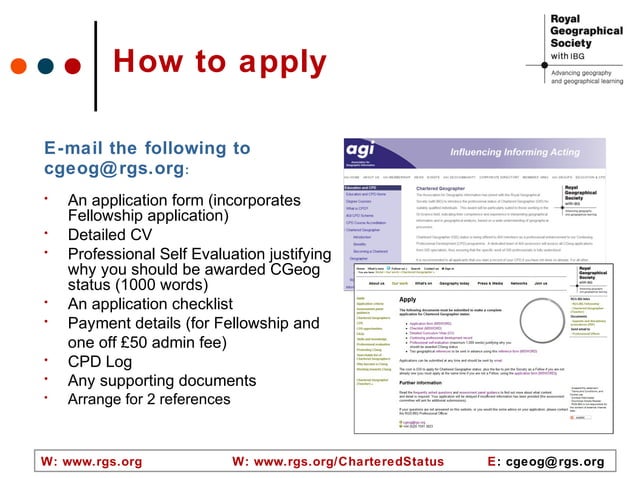 RGS: Geospatial Career development - Mike Cottrill and Lucy Allen | PPT