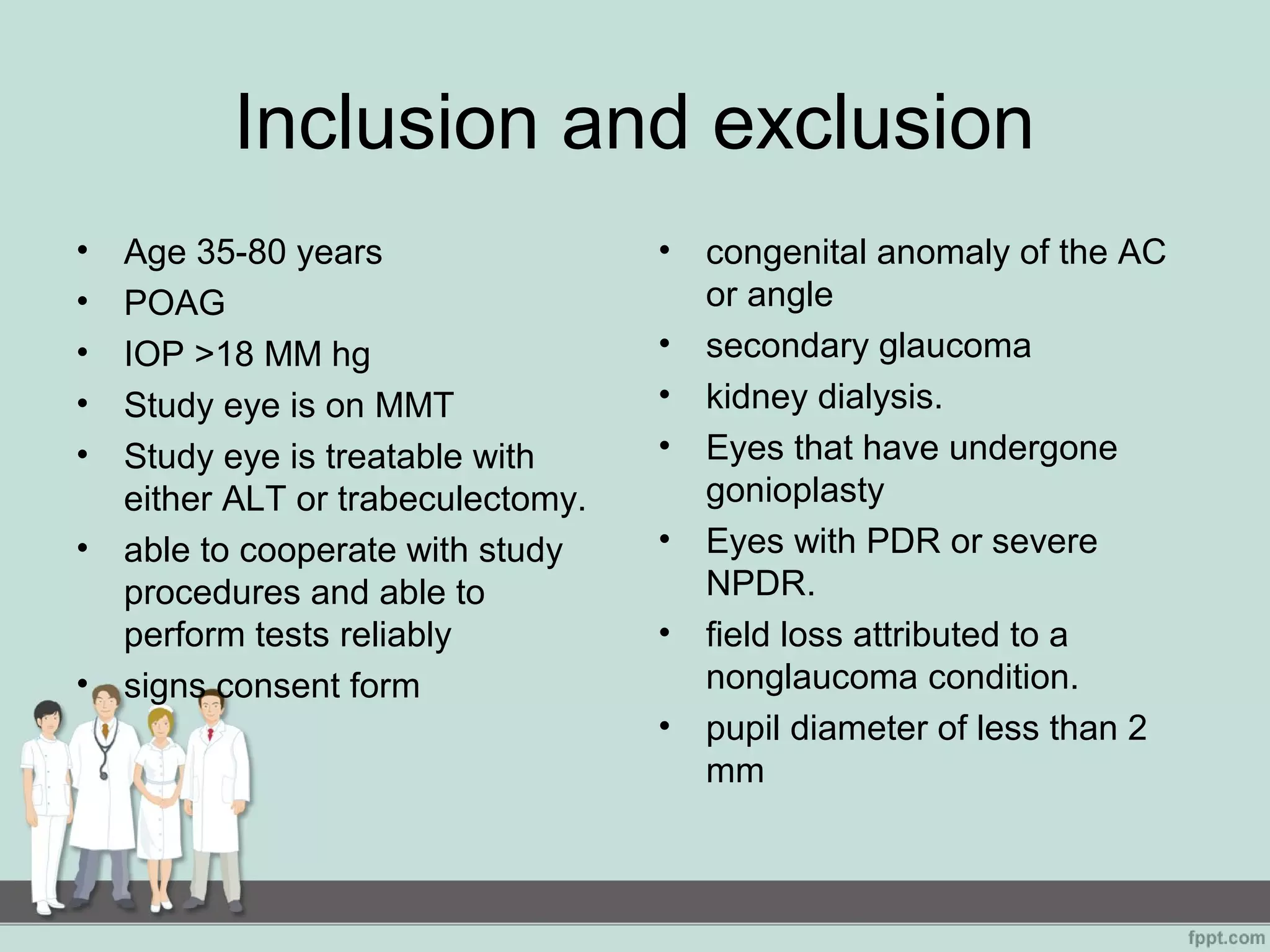 advanced glaucoma intervention study | PPT