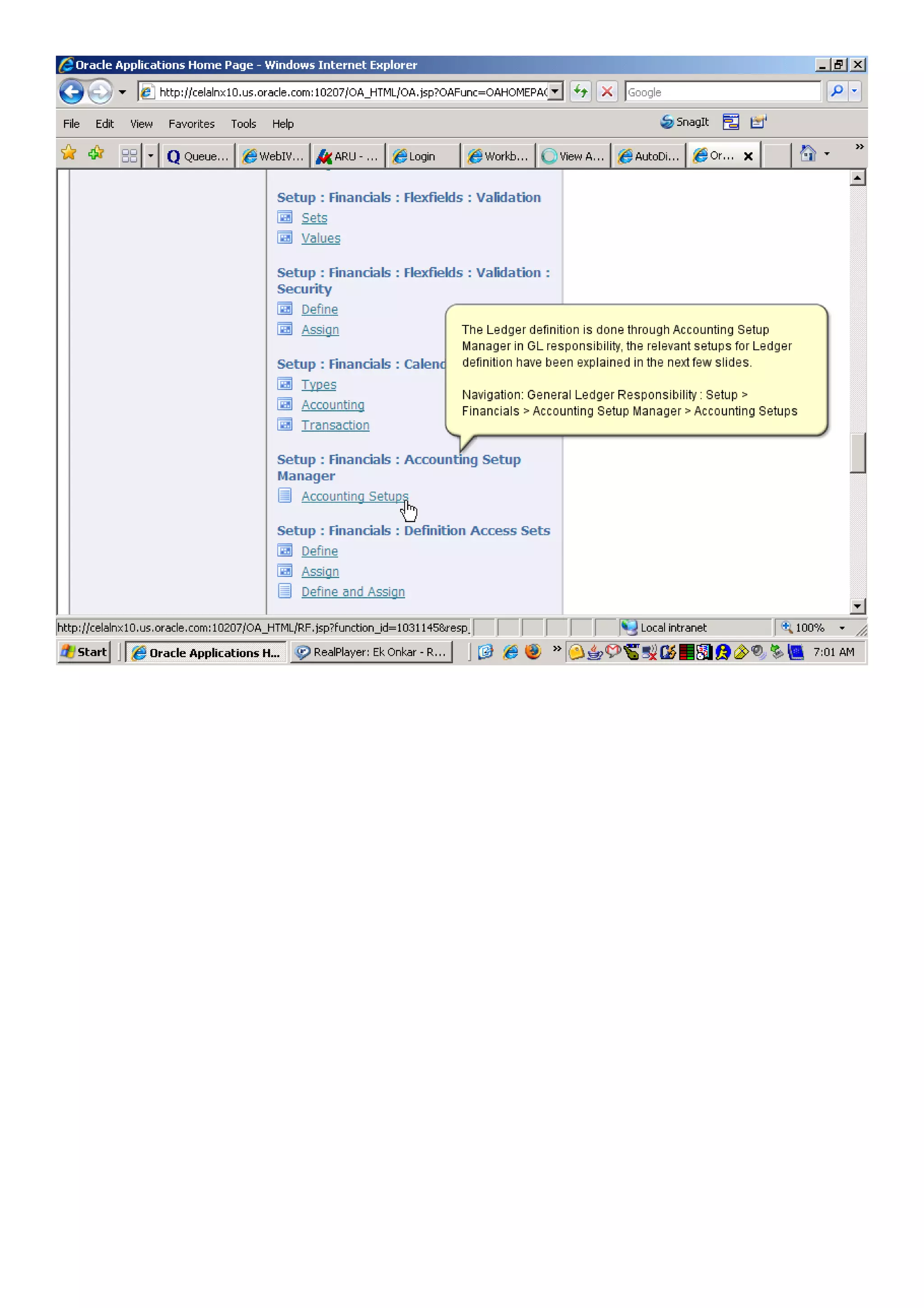 AGIS Setup White Paper from Oracle with Screen Shots and Explanation. | PDF