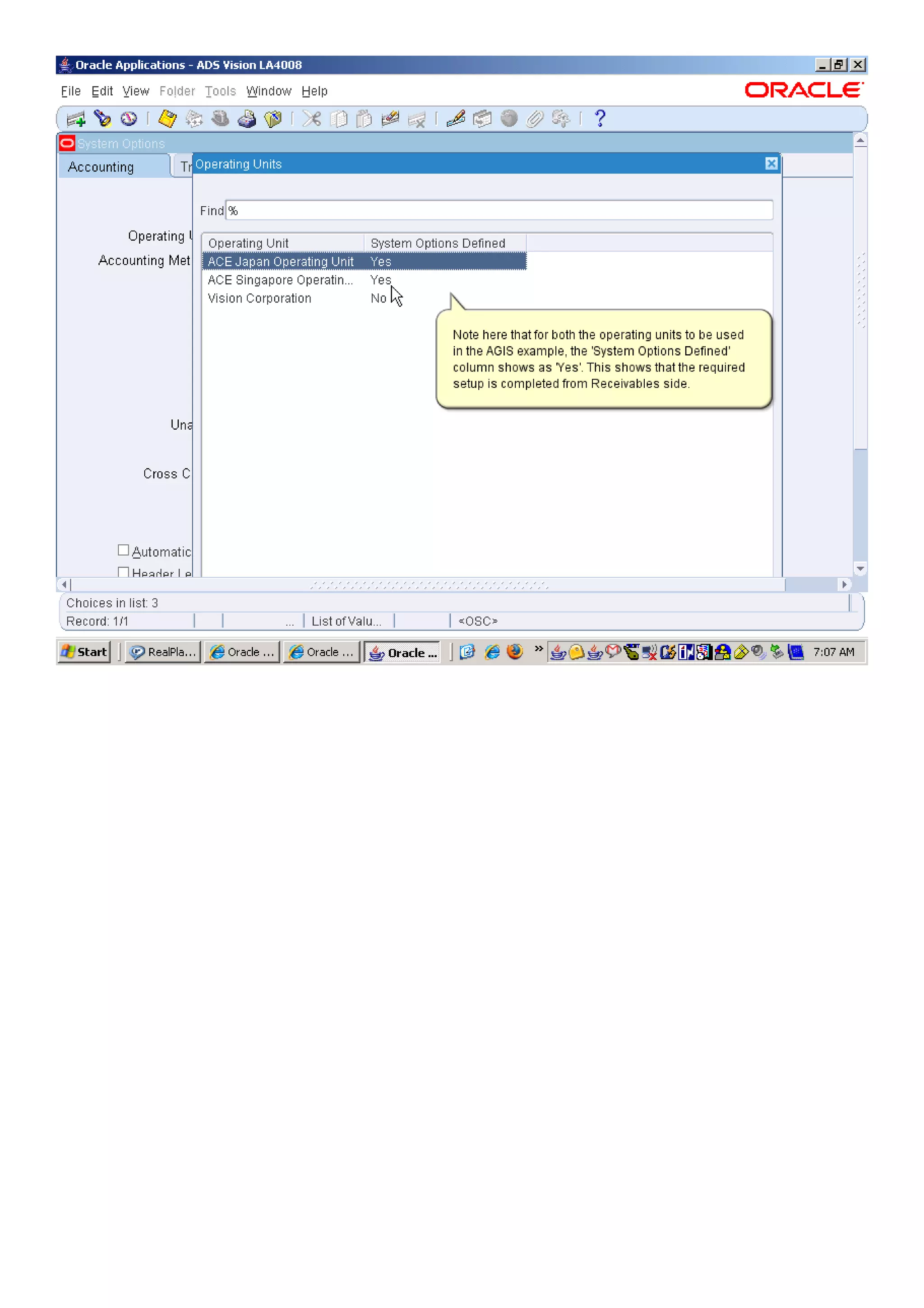 AGIS Setup White Paper from Oracle with Screen Shots and Explanation. | PDF