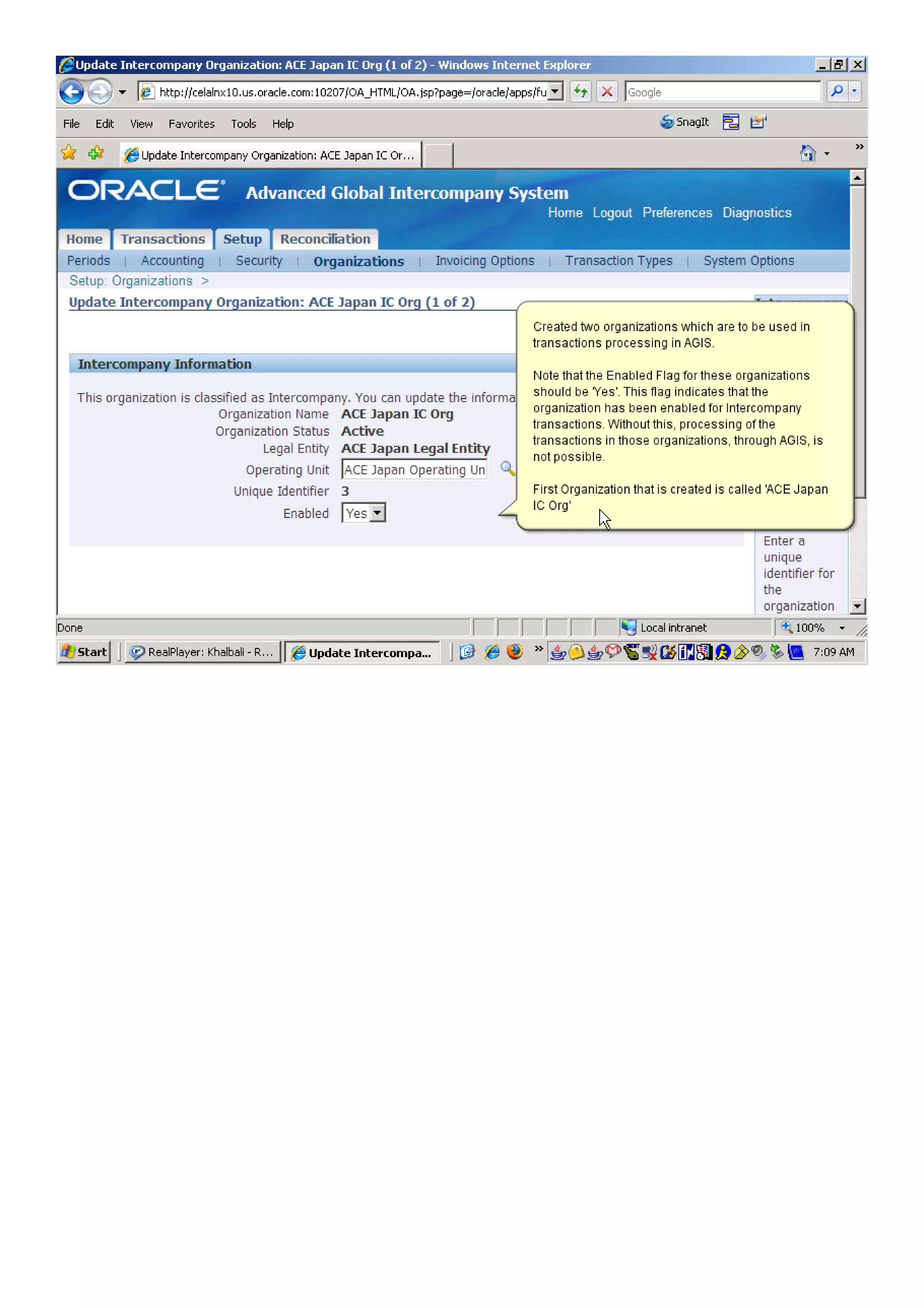 AGIS Setup White Paper from Oracle with Screen Shots and Explanation. | PDF