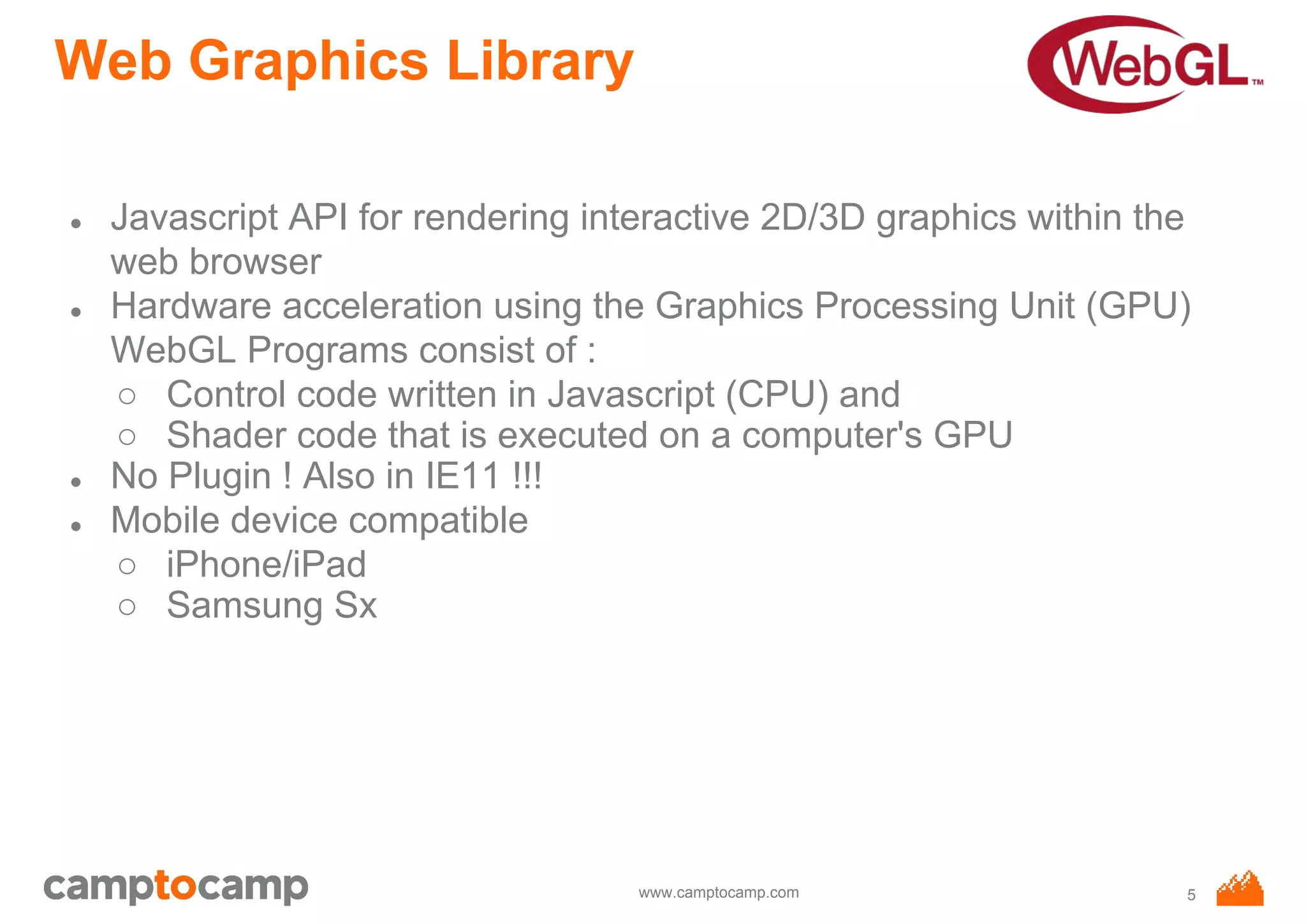 AGIT 2017: Cesium 1.35, WebGL Virtual Globe and Map Engine | PDF