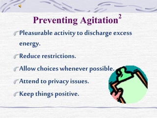 Agitation and Aggression | PPTX