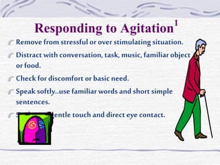 Agitation and Aggression | PPTX