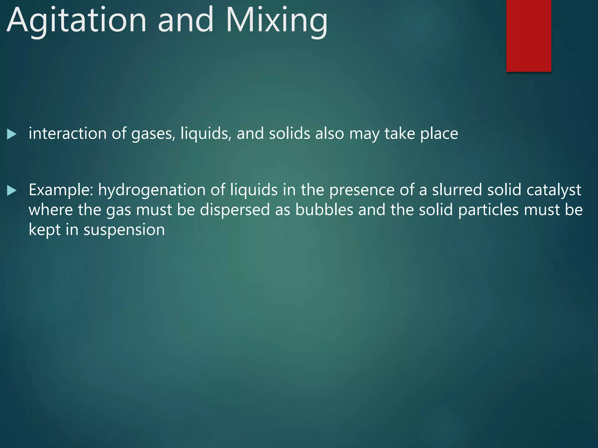 Agitaion and mixing | PPTX