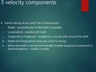 Agitaion and mixing | PPTX