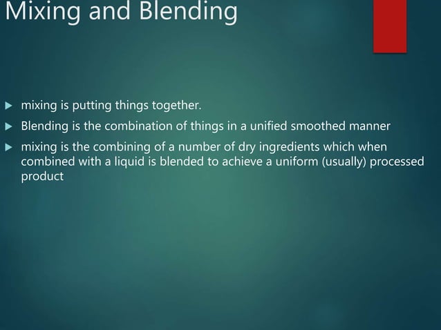 Agitaion and mixing | PPTX | Chemistry | Science