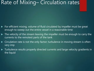 Agitaion and mixing | PPTX