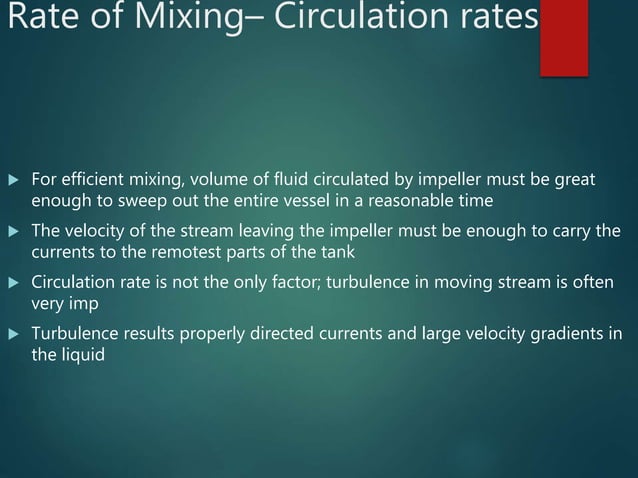 Agitaion and mixing | PPTX | Chemistry | Science
