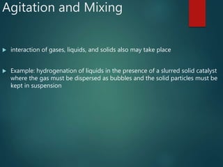 Agitaion and mixing | PPTX