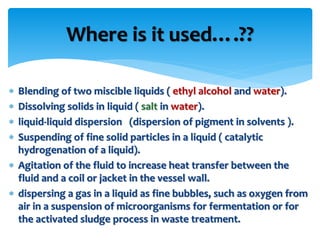 Agitated vessel Design | PPTX