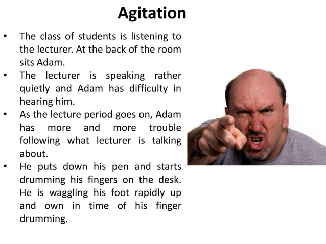 Agitation - Passive behavior - Discounting (Transactional analysis / TA ...