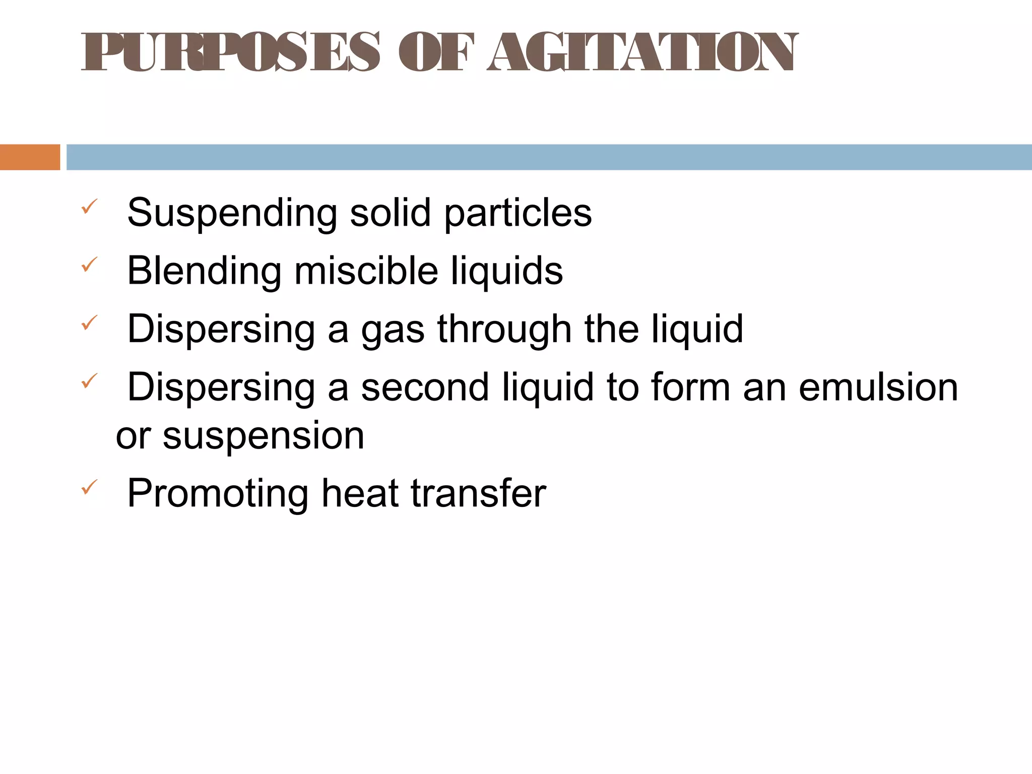 Agitation and mixing | PPT