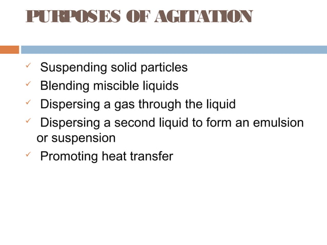 Agitation and mixing | PPT