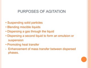 Agitation & mixing presentation, group d | PPTX