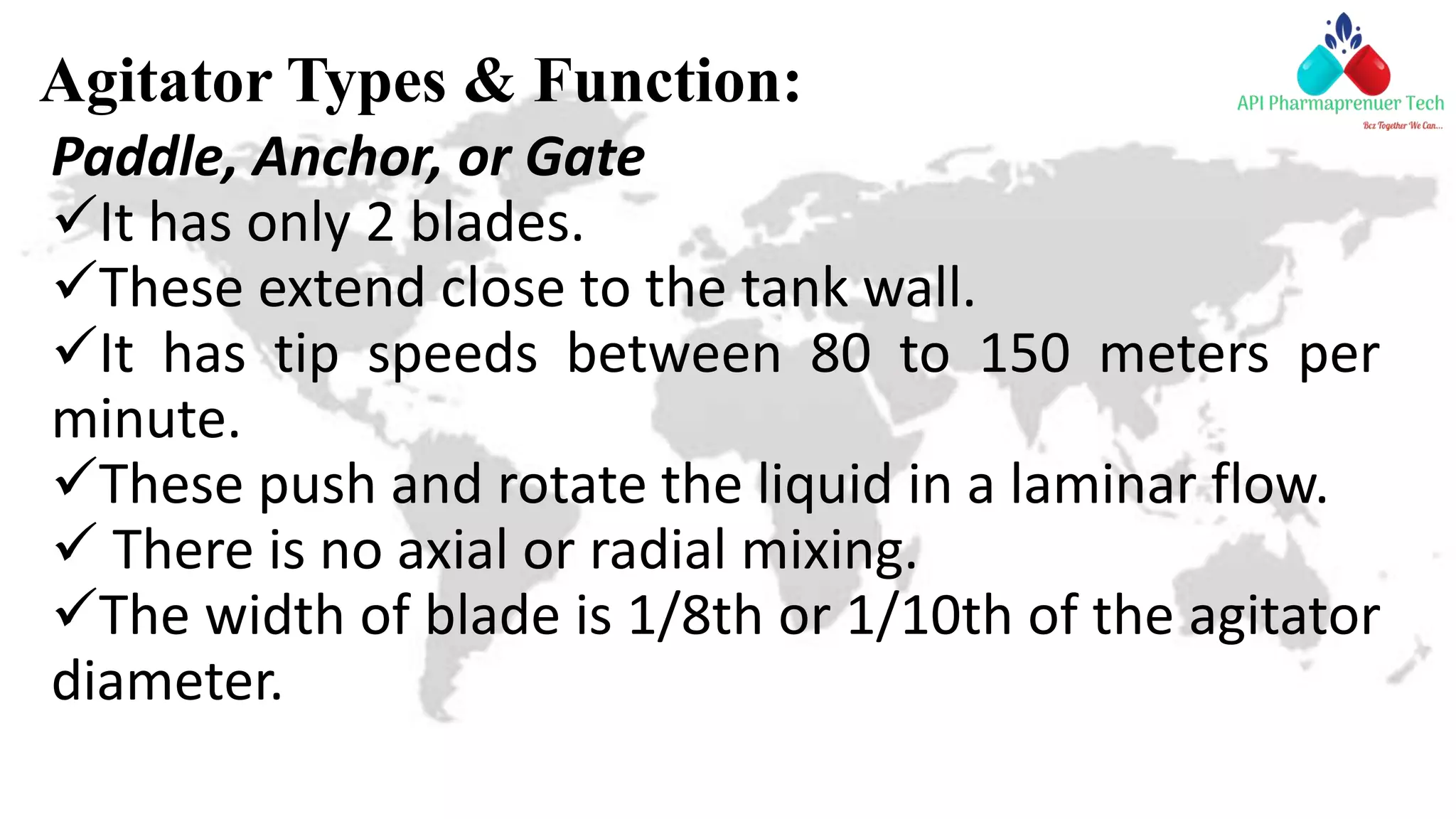 Agitator types, application & function, No. of agitator calculation | PPTX