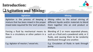 Agitator types, application & function, No. of agitator calculation | PPT