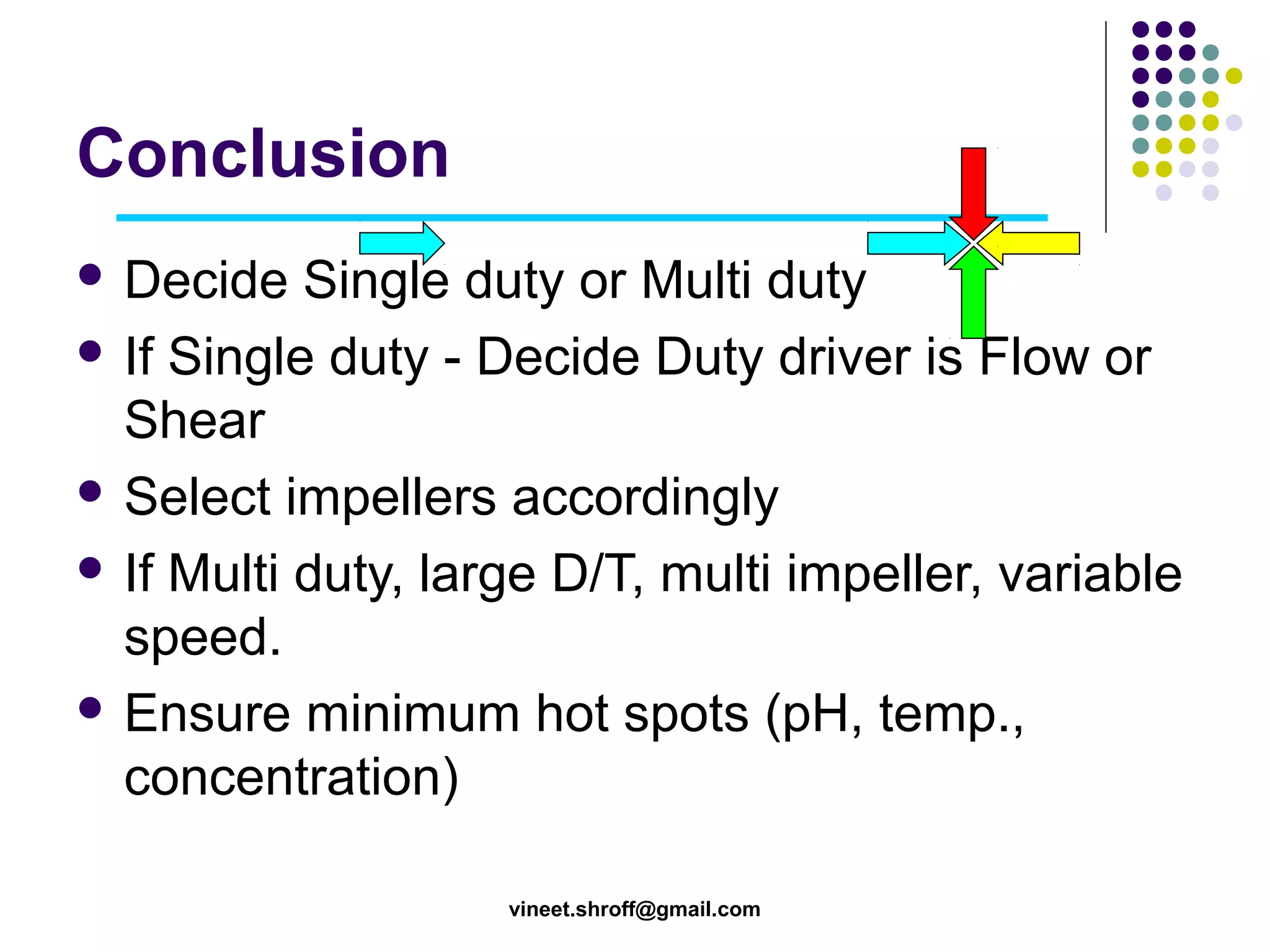 Agitator design and selection | PPT