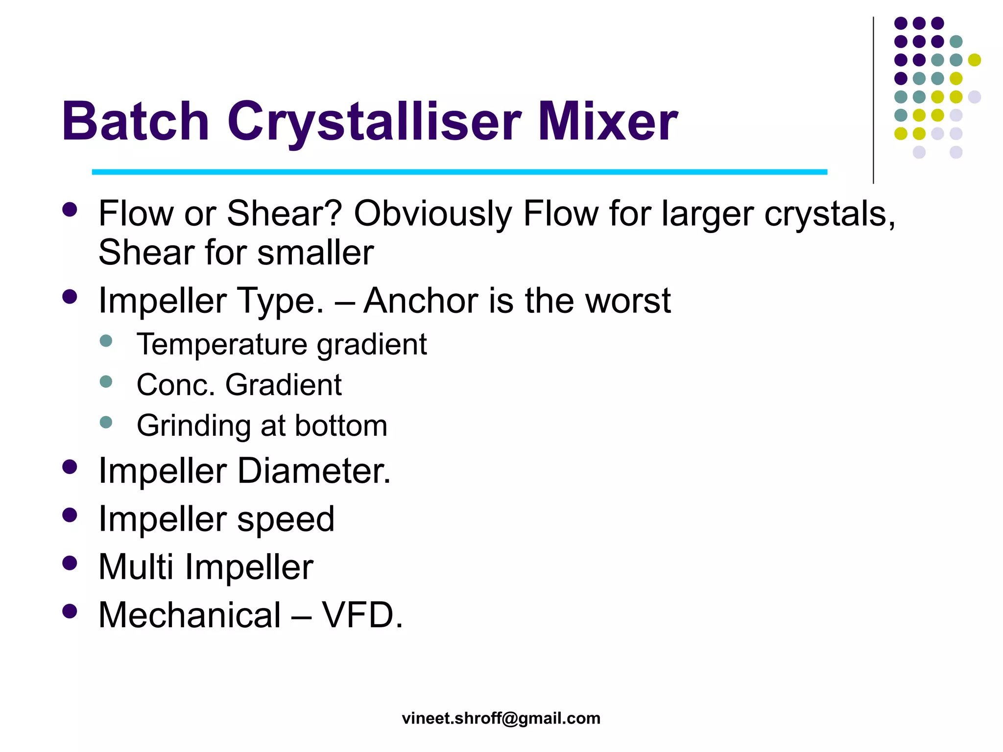 Agitator design and selection | PPT