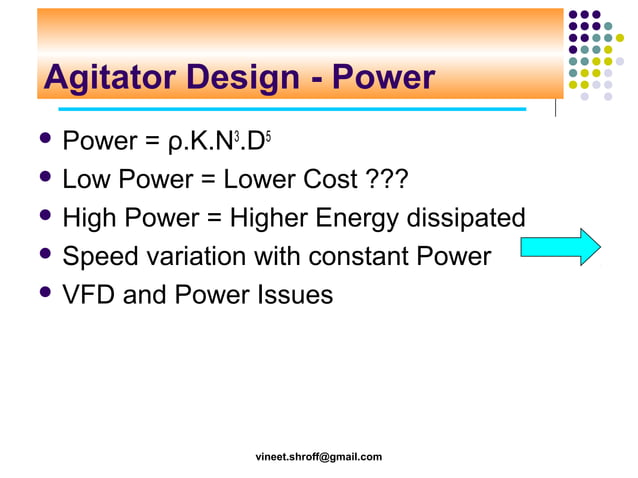 Agitator design and selection | PPT